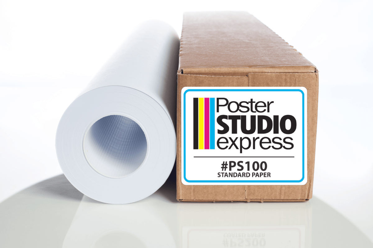 23" Black On White Thermal Poster Paper - Poster Studio Express