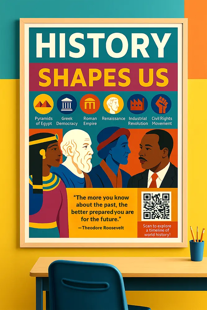 Designing History Debates with Visual Posters - Poster Studio Express